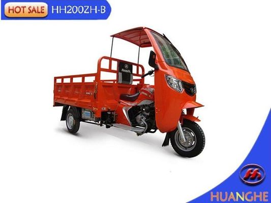 Close Cabin 200CC Cargo Tricycle / 300cc Three Wheel Motorcycle Orange