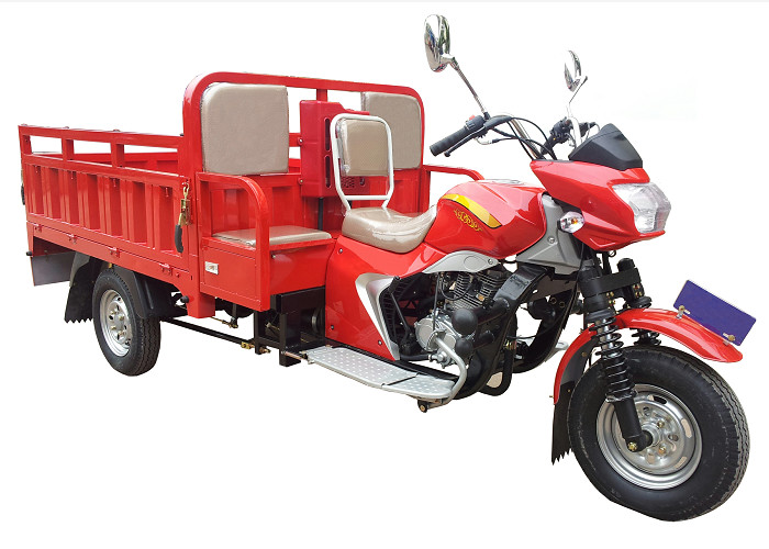 200CC Cargo Tricycle Three Wheel Cargo Motorcycle With Double Passenger ...